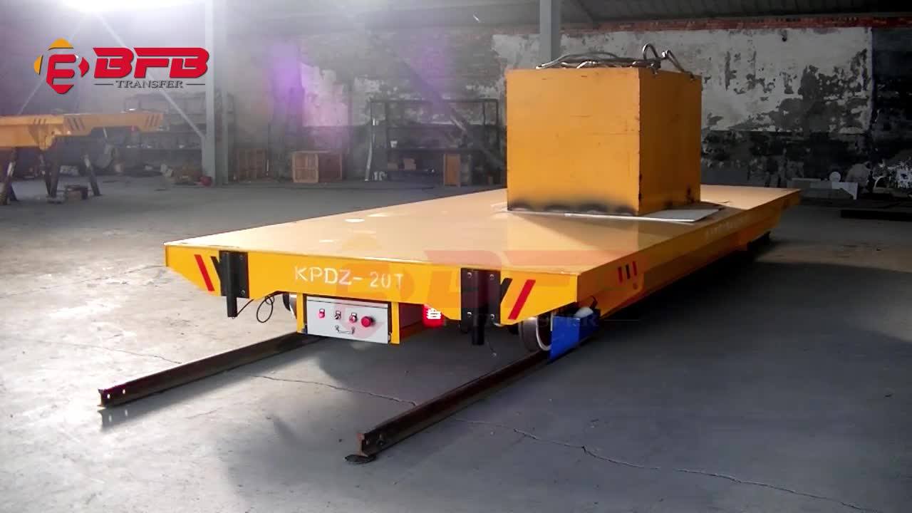 Large Table Conductor Rail Power Beverge Pallet Transfer Trolley Car ...