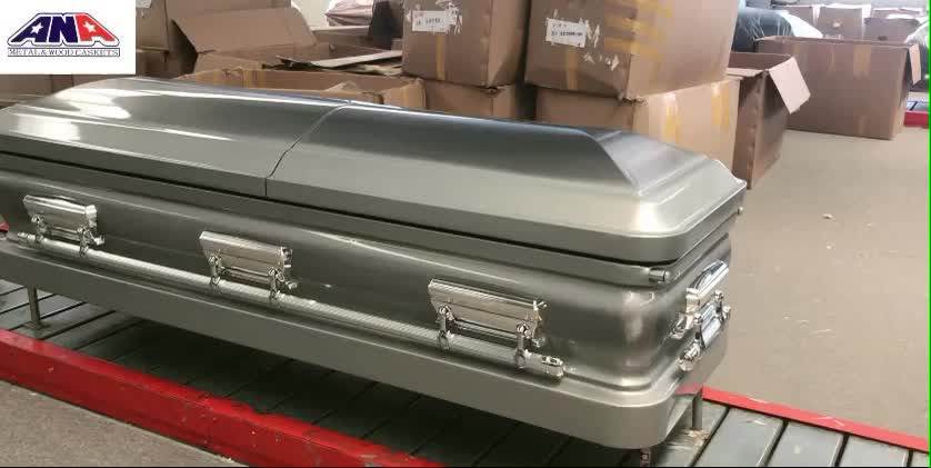 Ana Funeral Supplies Urn Shape Round Corner Full Couch Casket One Lid ...