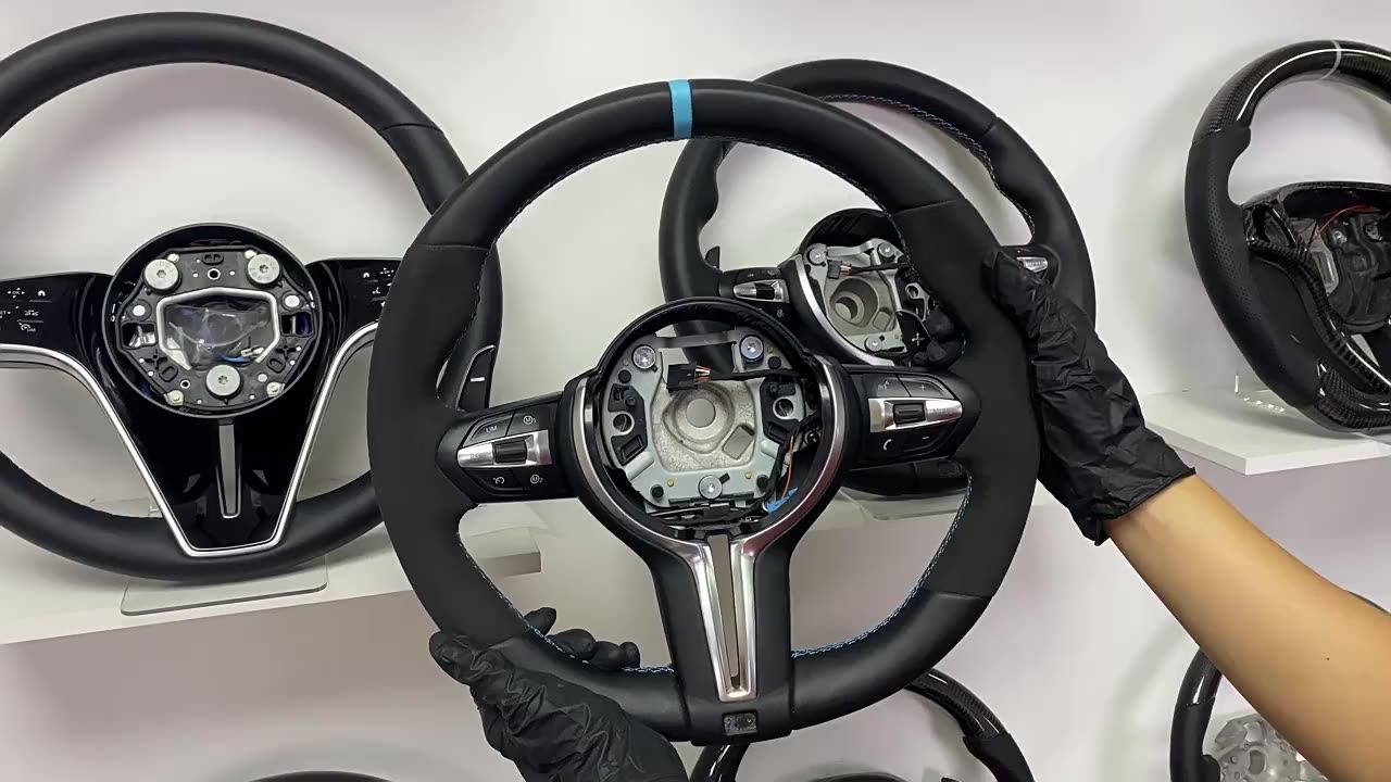 Custom Car Steering Wheel Led Rgb Cf 100% Real 3k Custom Real Carbon ...