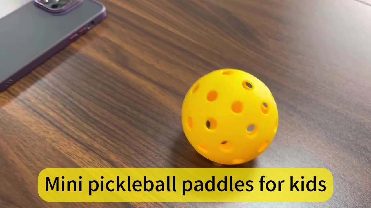 Wooden Mini Size Toy Pickleball Game Set 2 Paddles For Kids For ...