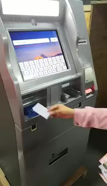 Parking Cashier Machine Parking Ticket Machine Qr Ticket Dispenser Cash ...