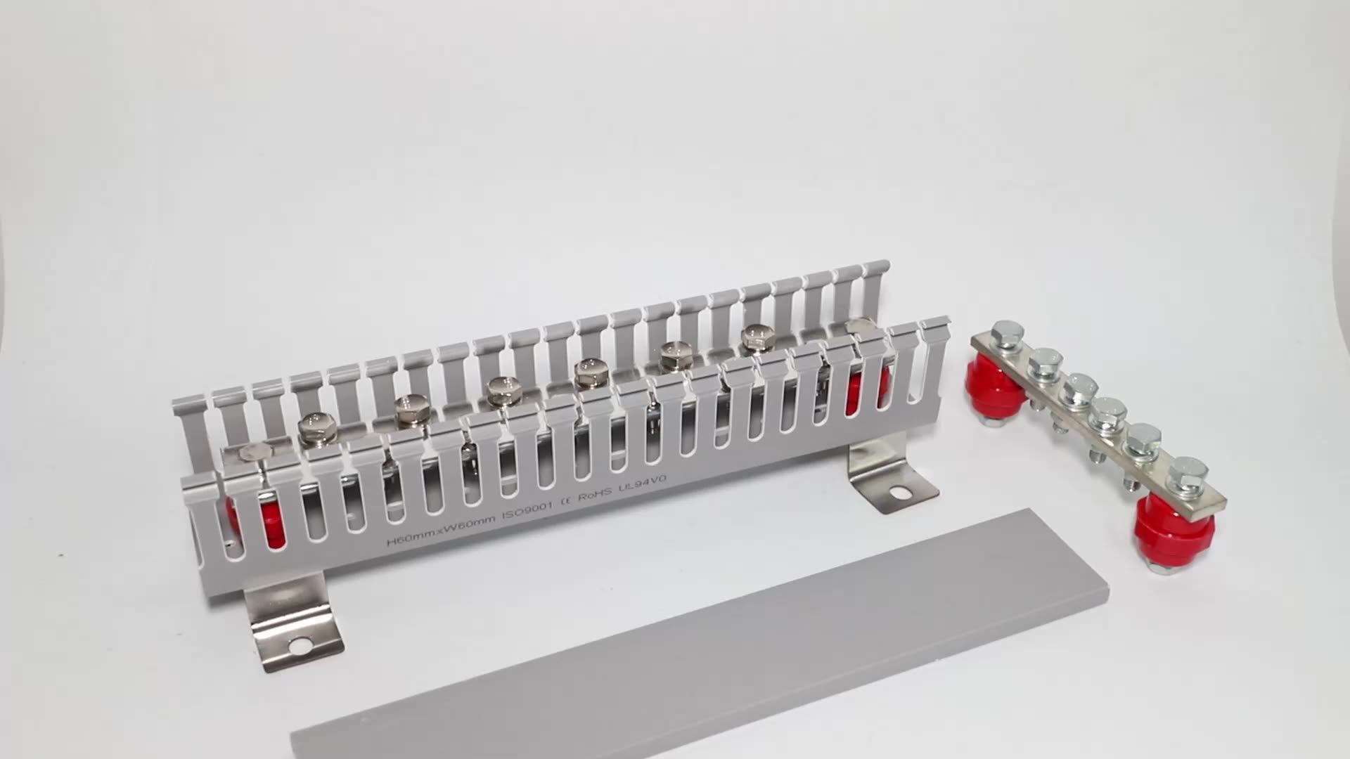 Custom Copper Grounding Busbar For Earthing Solid Copper Electrical Bus ...