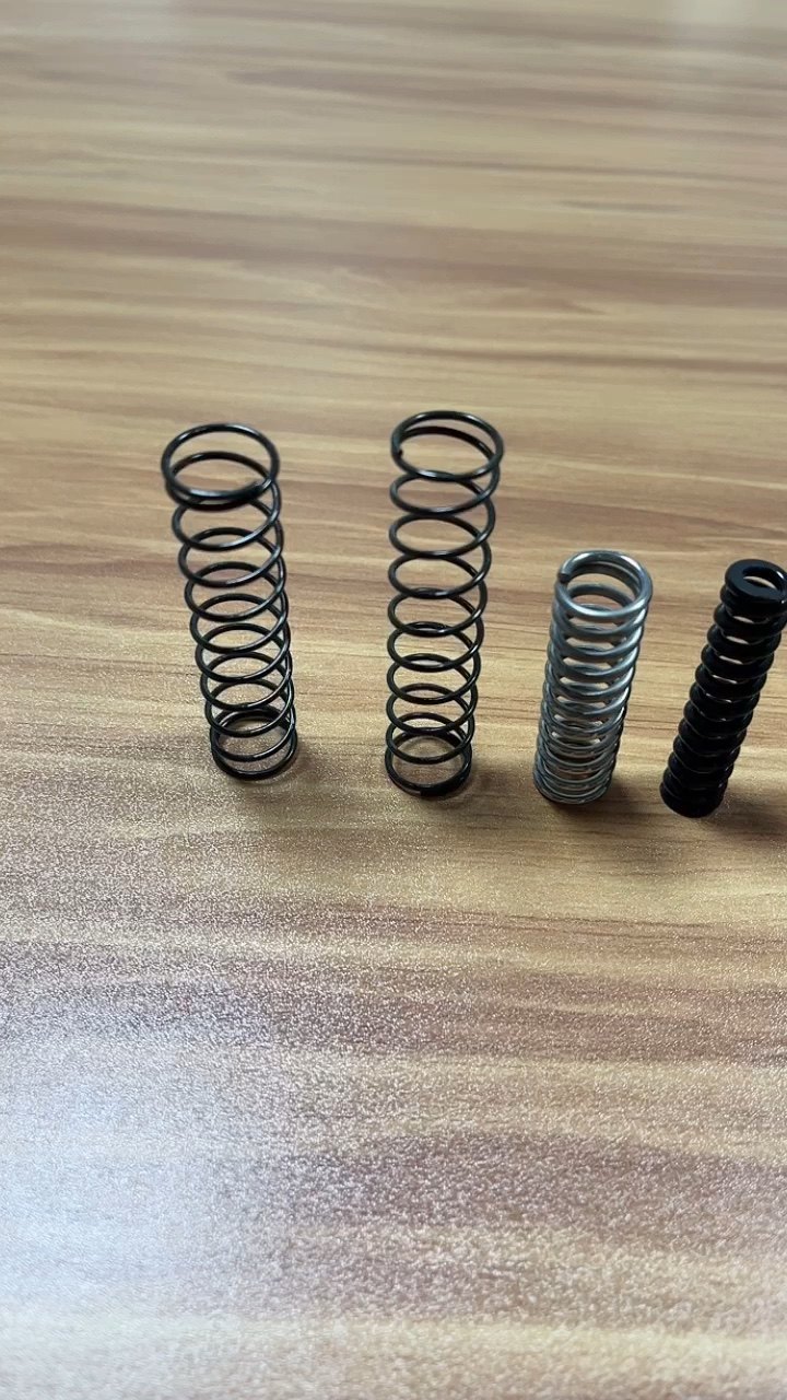Custom Black Metal Carbon Steel Spring Steel Compression Spiral Springs ...