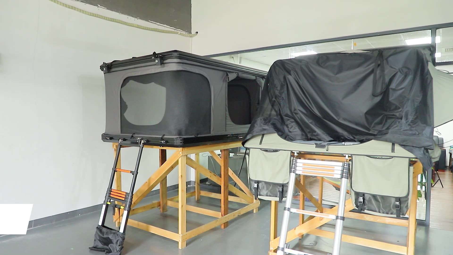 Rooftop Tent 4x4 Truck Roof Top Tent Aluminium Pop Up Camping Golden ...