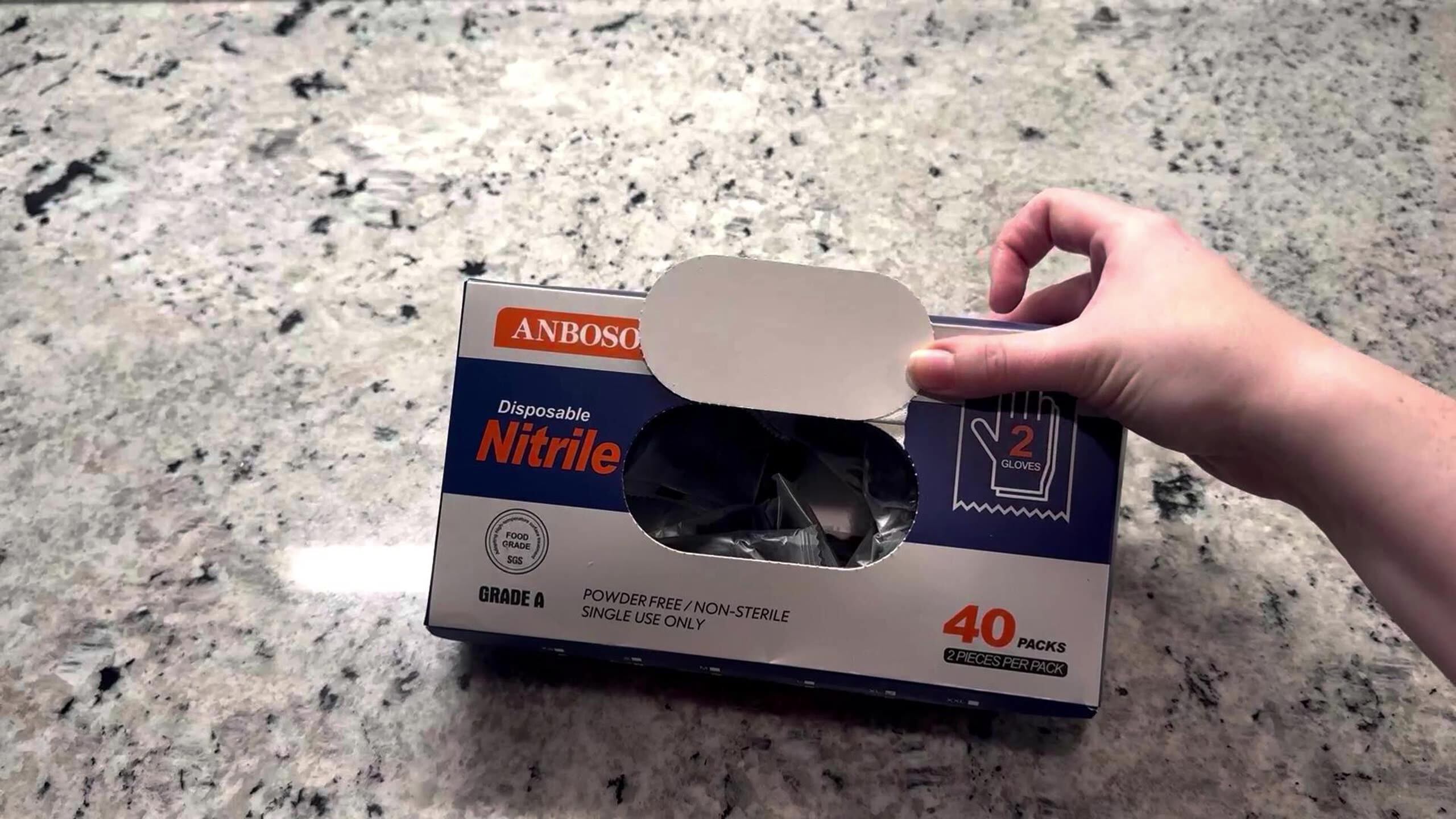 中性便携户外野餐必备一次性食品级丁腈2只装独立包装丁晴手套-阿里巴巴