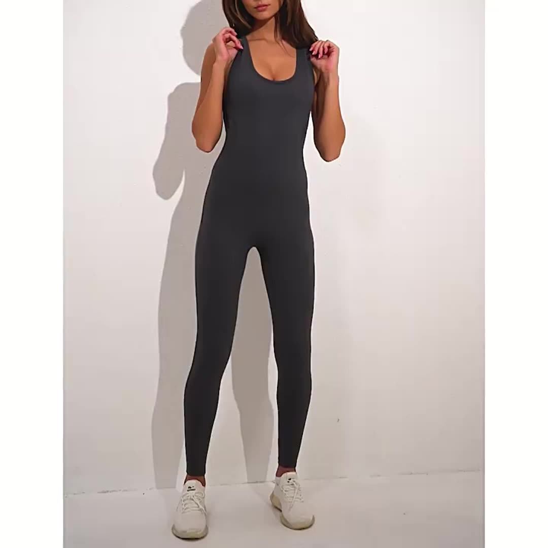 Hingto Custom Compression Onesie Gym Yoga Sport One Piece Playsuit ...
