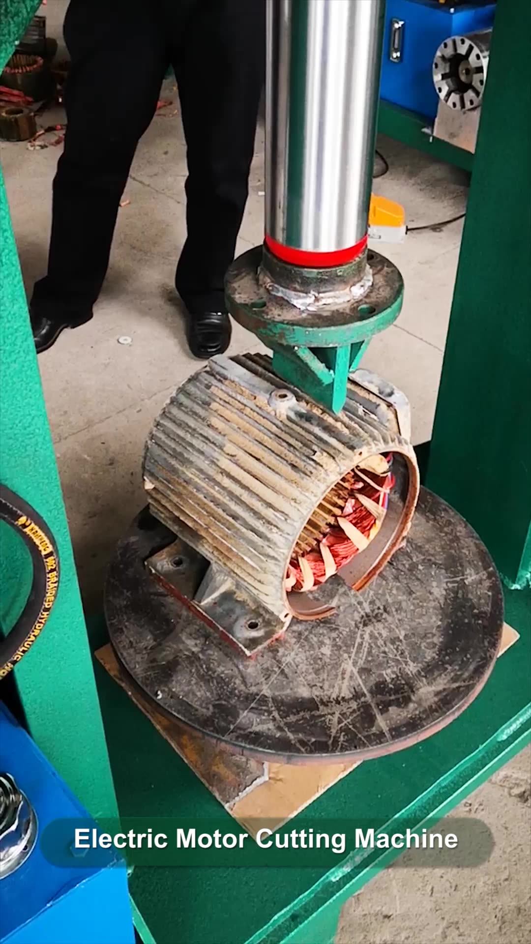 Hydraulic Electric Motor Cutter Copper Separator Scrap Motor Cutting ...