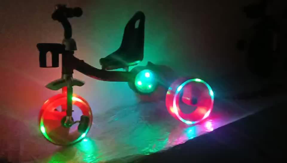 China New Popular Baby Tricycle By Led Light Flash Wheel / Kids Outdoor ...