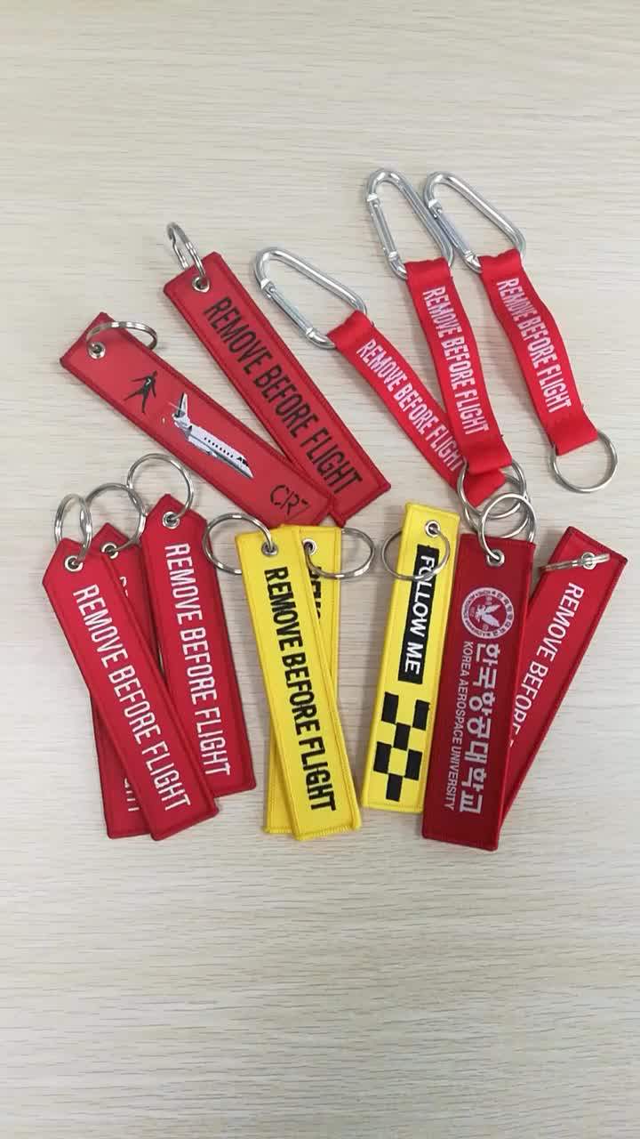 Remove Before Flight Custom Key Chain Embroidered Keychain Letter ...