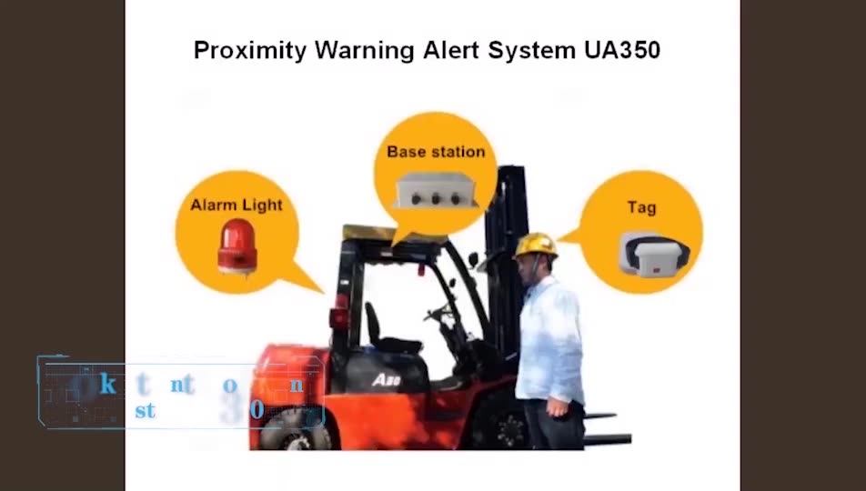 Safety Warehouse Forklift Proximity Detector Collision Avoidance Tag ...