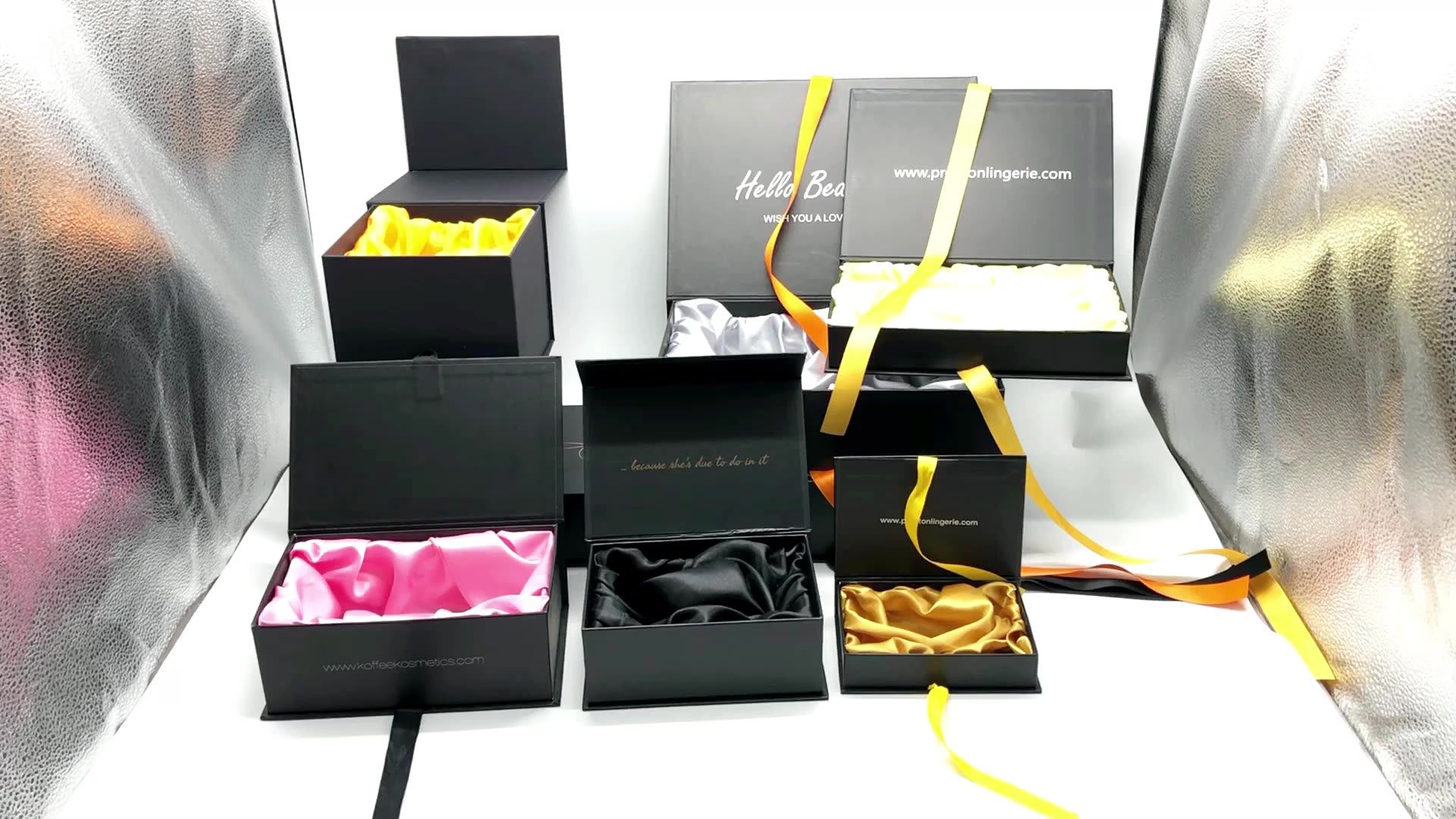 Custom Luxury Hair Packaging Boxes Wholesale Black And White Bundles ...