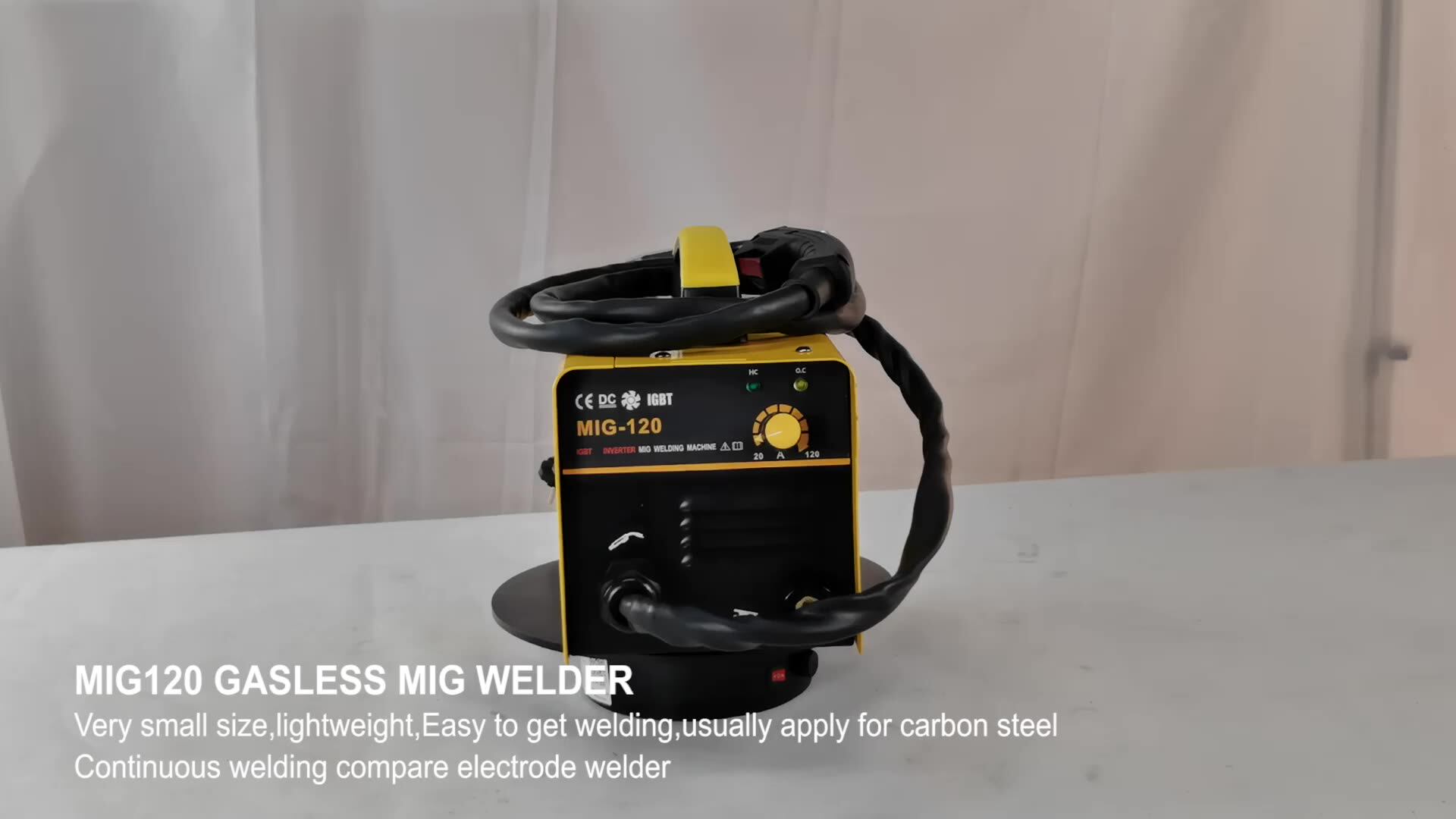 Mig Gasless Lasser Flux Core Lasser 220v 120 Een Digitale Lasser Met ...