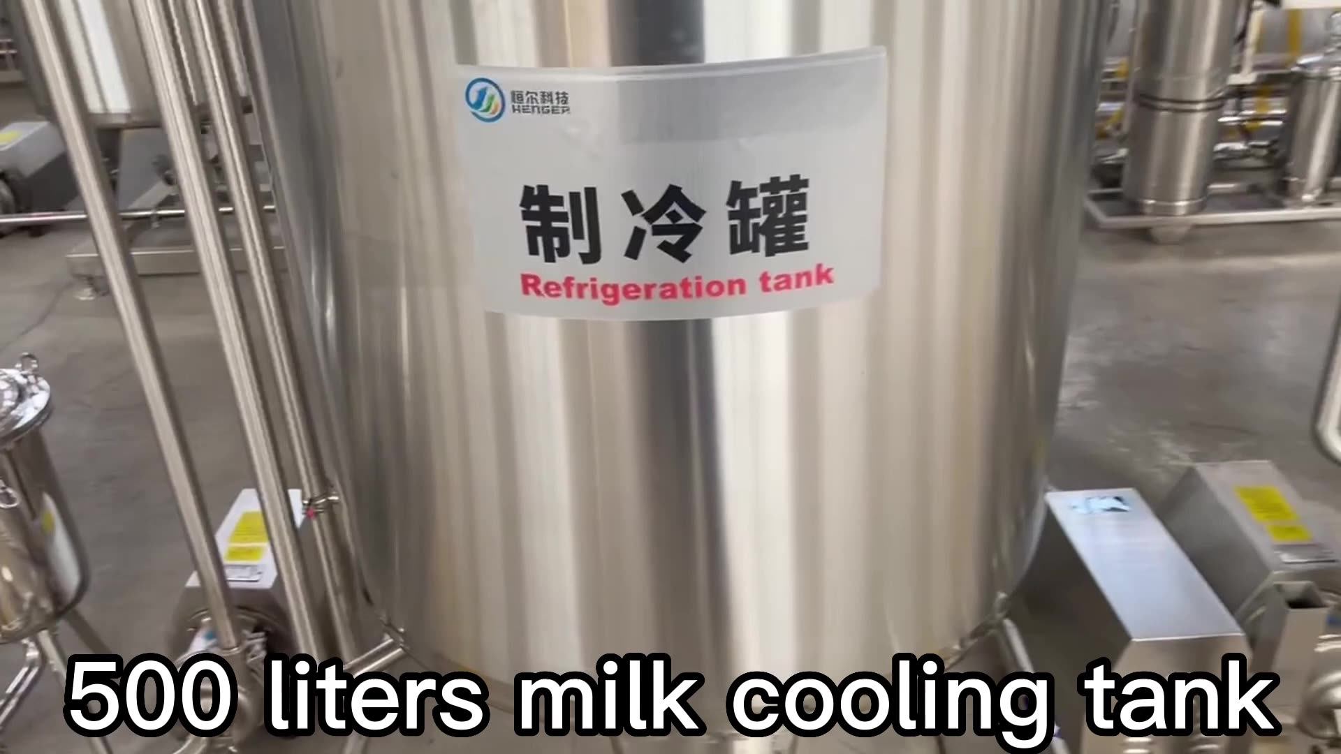 Vertical Horizontal 500l-20000l Cool Refrigerated Tank Milk Chilling ...