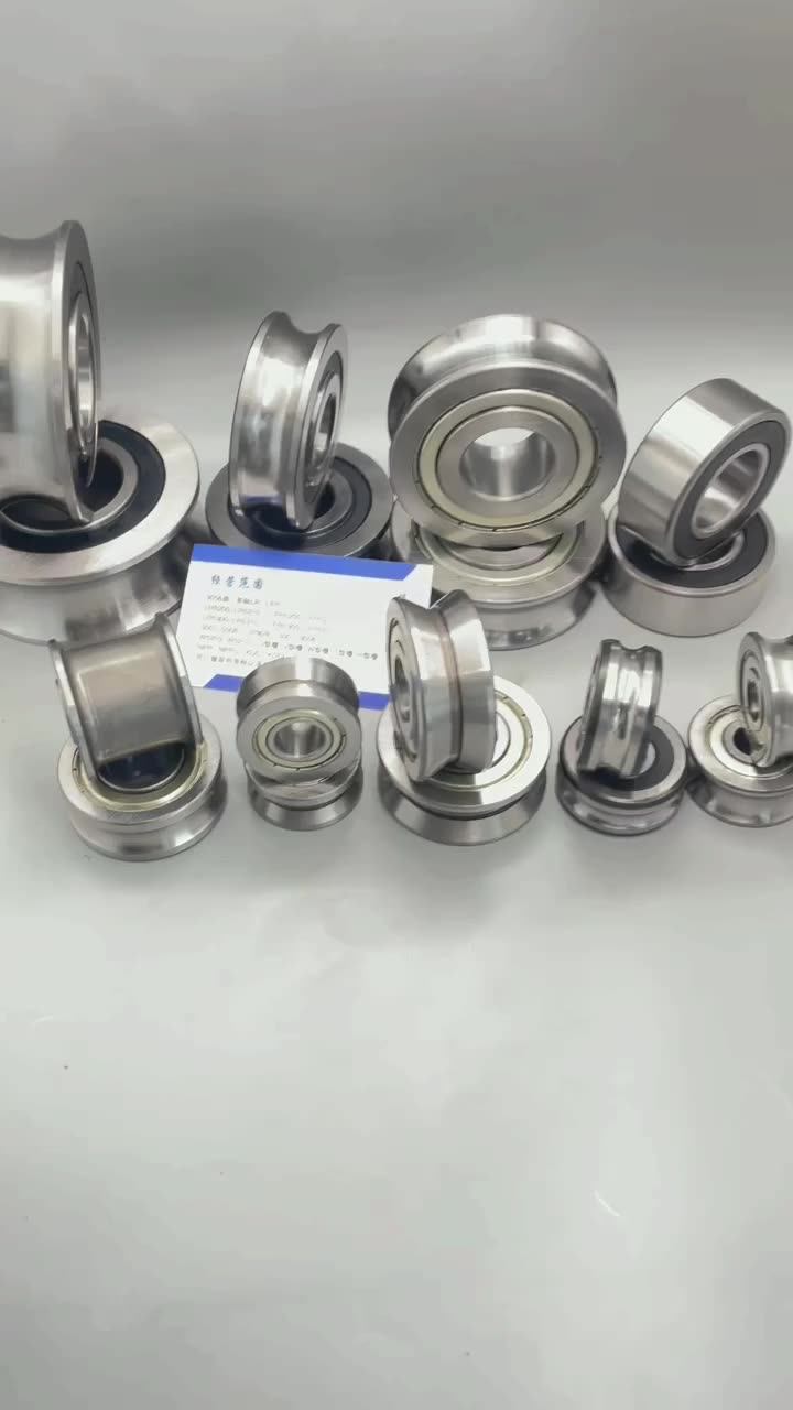 Chrome Steel Gcr15 V Groove Guide Rail Roller Bearing Lv202-40 Zz - Buy ...