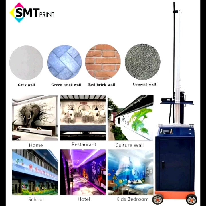 Vertical Direct Print To Wall With Water Base Inkjet Printer For Indoor ...