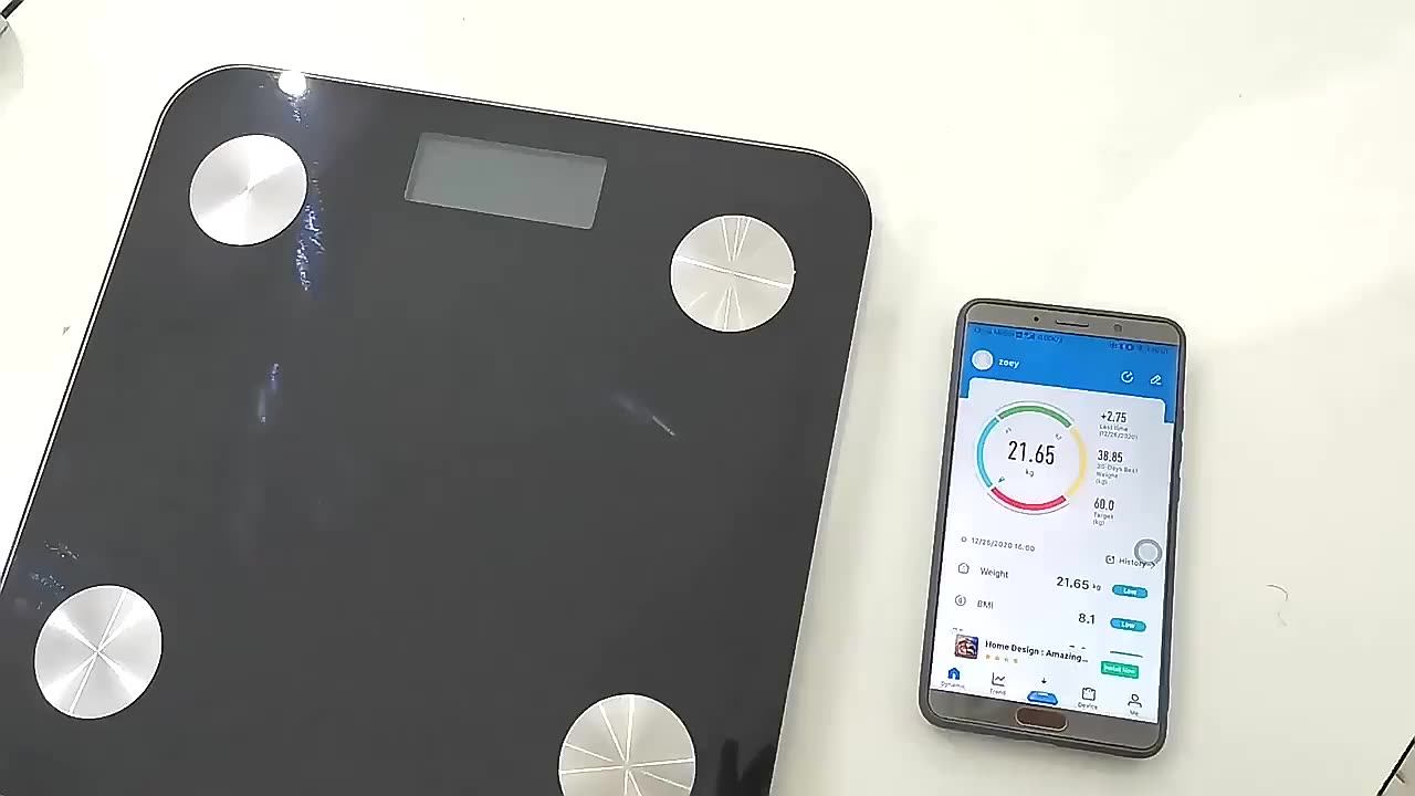 Weighing Scale With Bmi Display Screen Height Weight And Bmi Scale ...