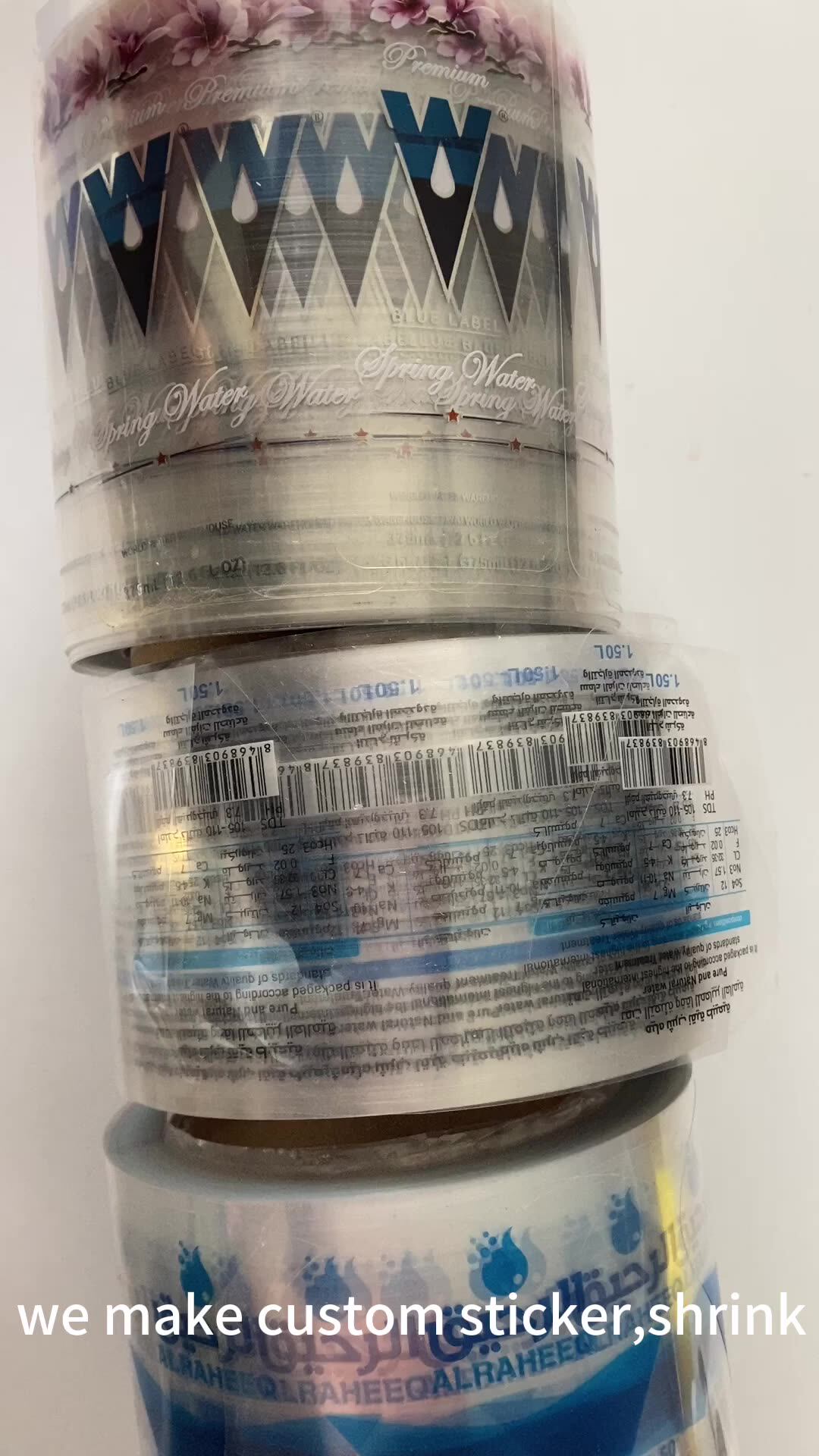 Customize Shape Adhesive Label Sticker By Roll Non Removable Sticker ...