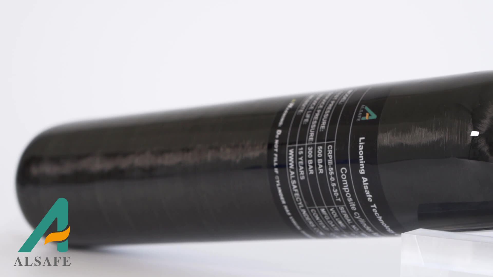 Alsafe 0.5l 4500psi Carbon Fiber Air Tank,Composite Small Gas Cylinder ...