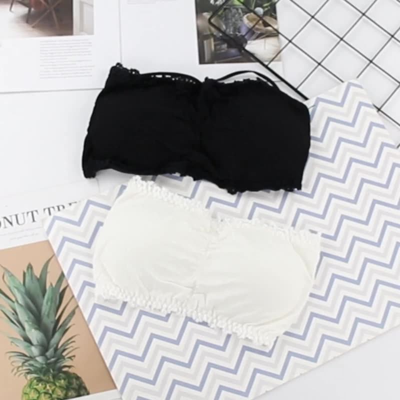 Hot Style Sexy Wrap Lace Chest Bras With Removable Pads Lace Girls ...