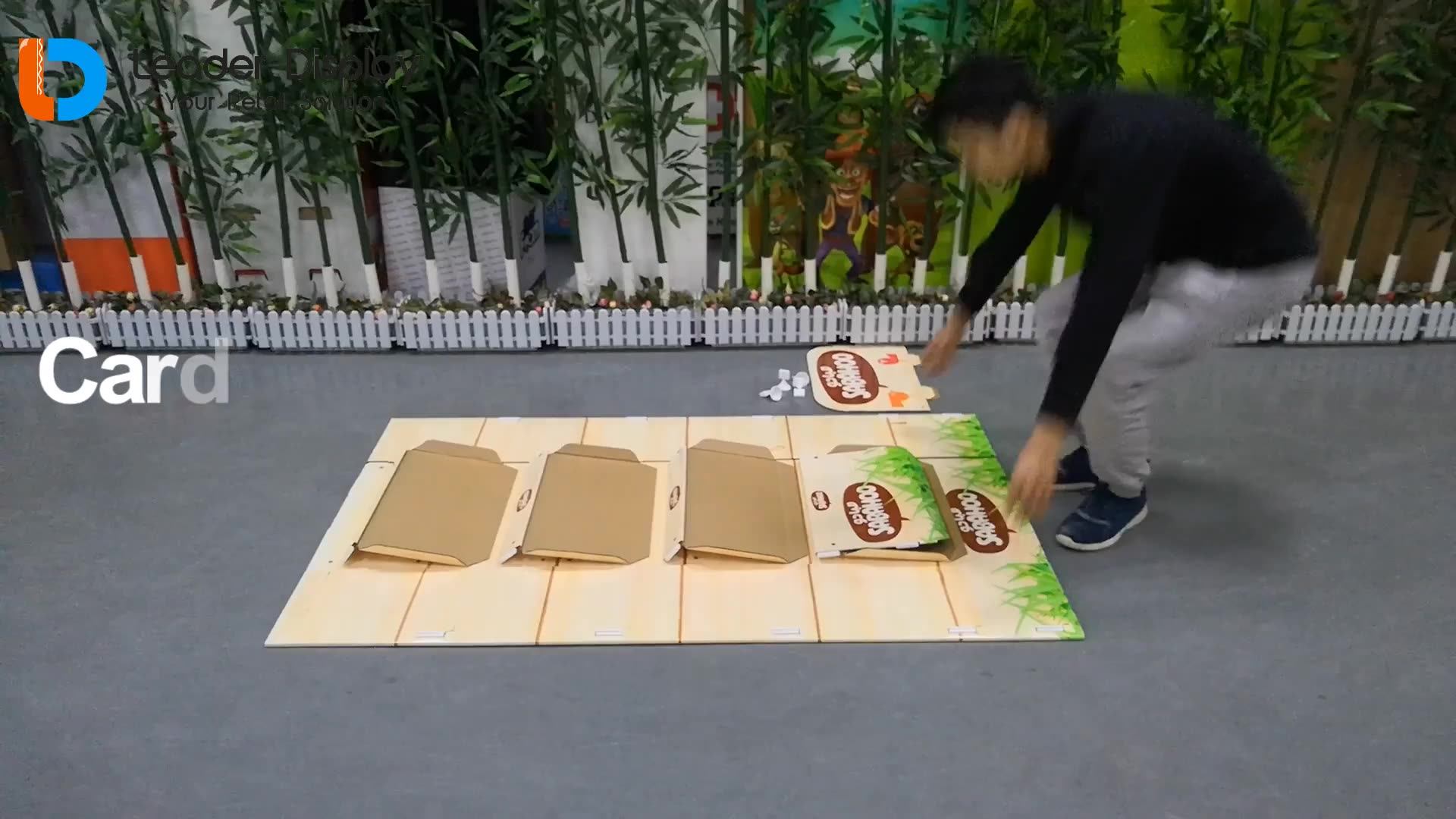 Custom Retail Store Paper Display Racks Promotion Free Standing Pos ...