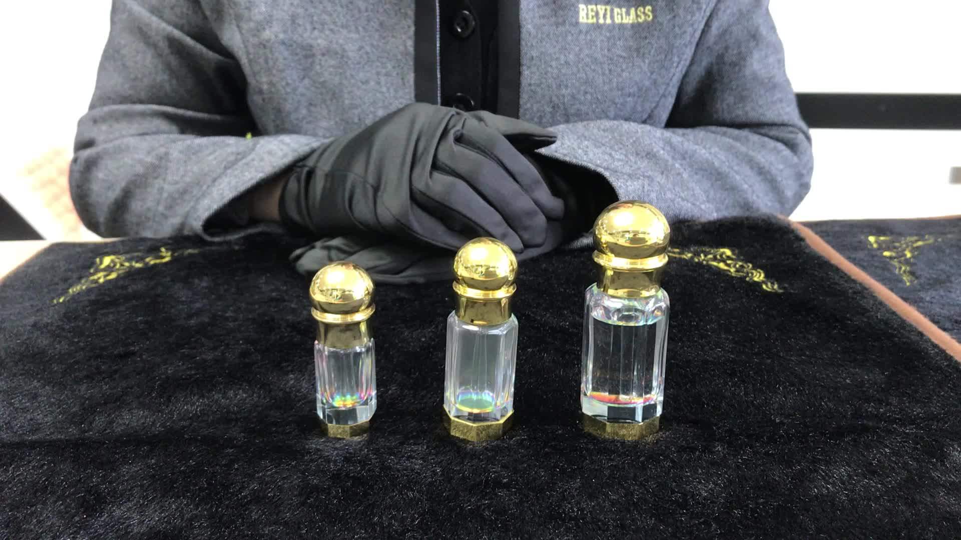 3ml Mini Luxury Oud Oil Glass Bottle New Design Sand Blasting Logo ...