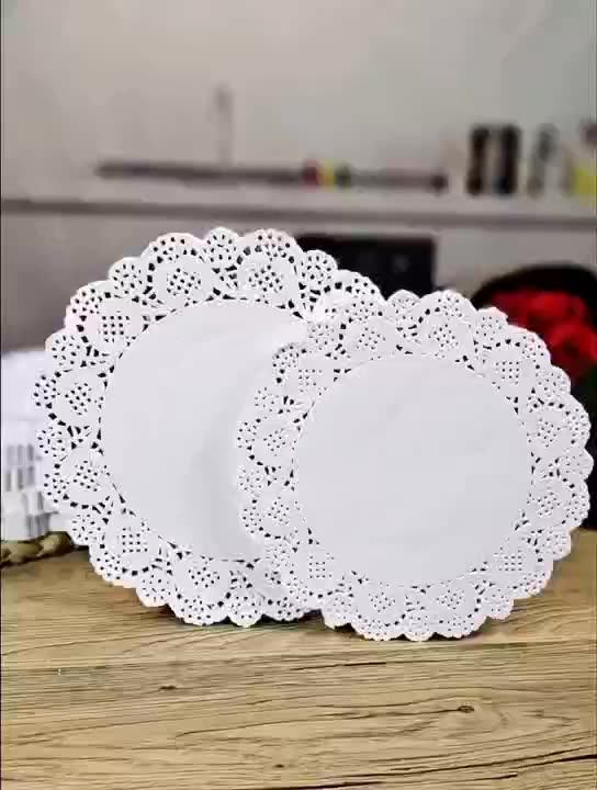 3.5 Inch Round White Paper Lace Doilies Square Lace Paper Doily - Buy ...