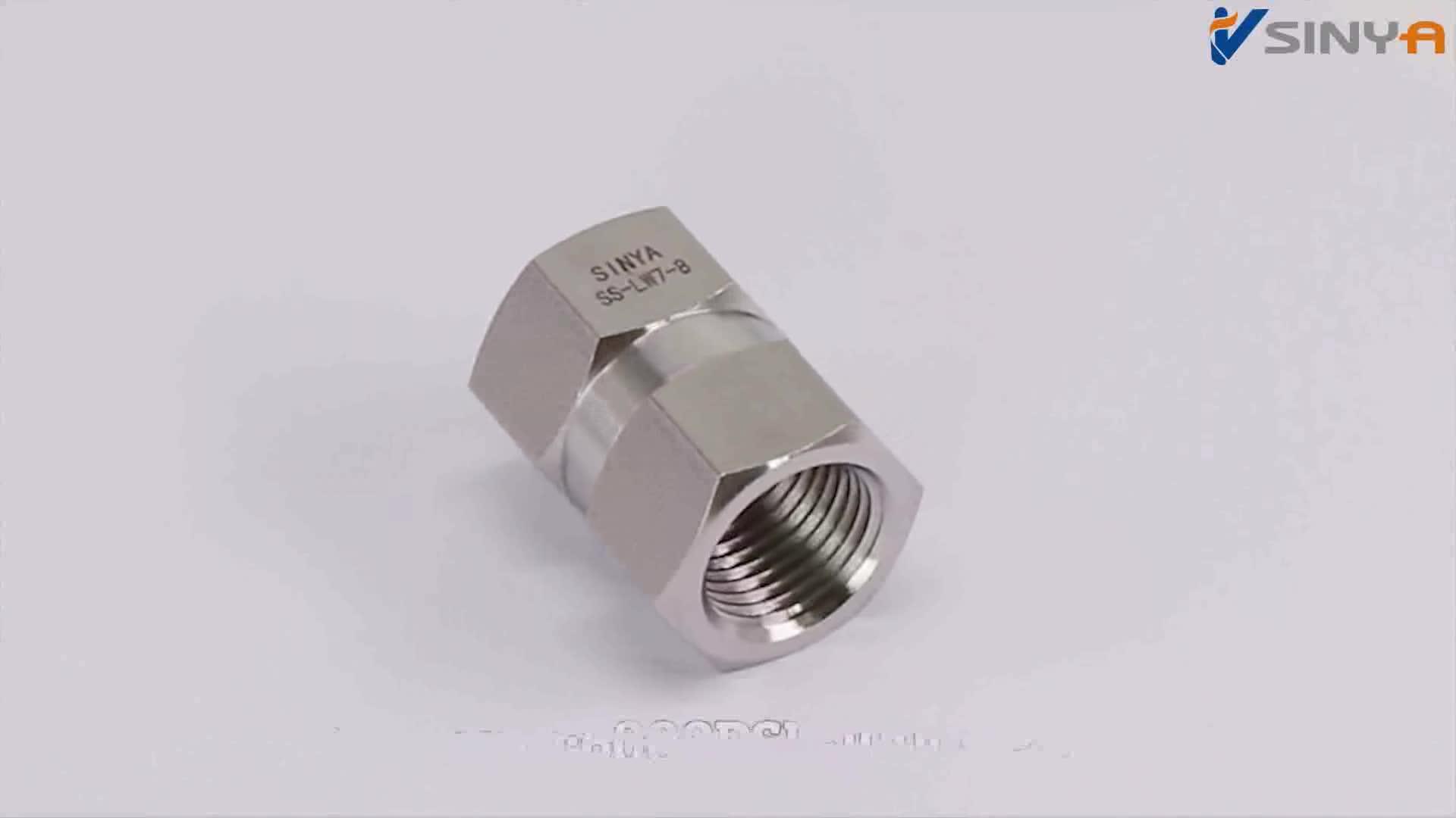1/2 Npt Female Stainless Steel 316/316l 6000 Psi Hexagon Instrument ...
