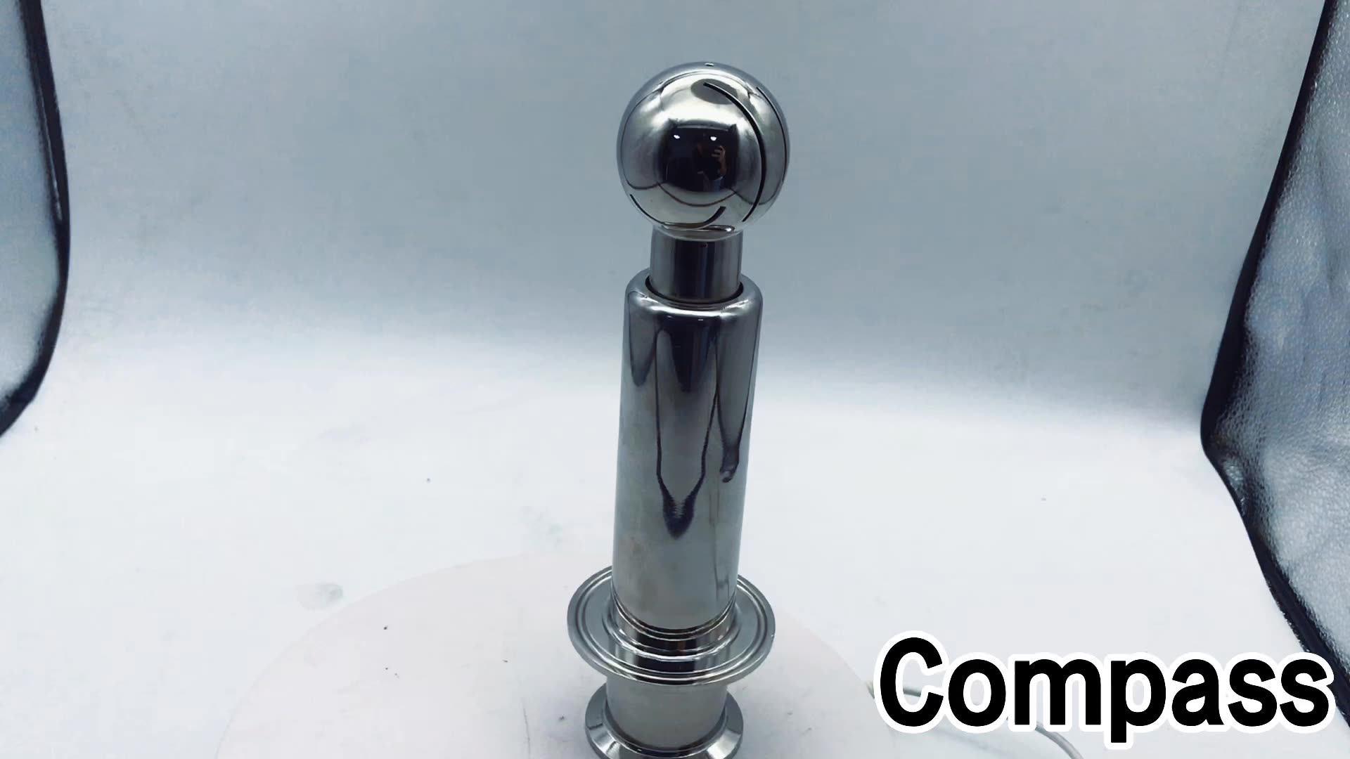 Stainless Steel Wash Clean Sanitary Thread Clamp Spray Ball 360 Degree ...
