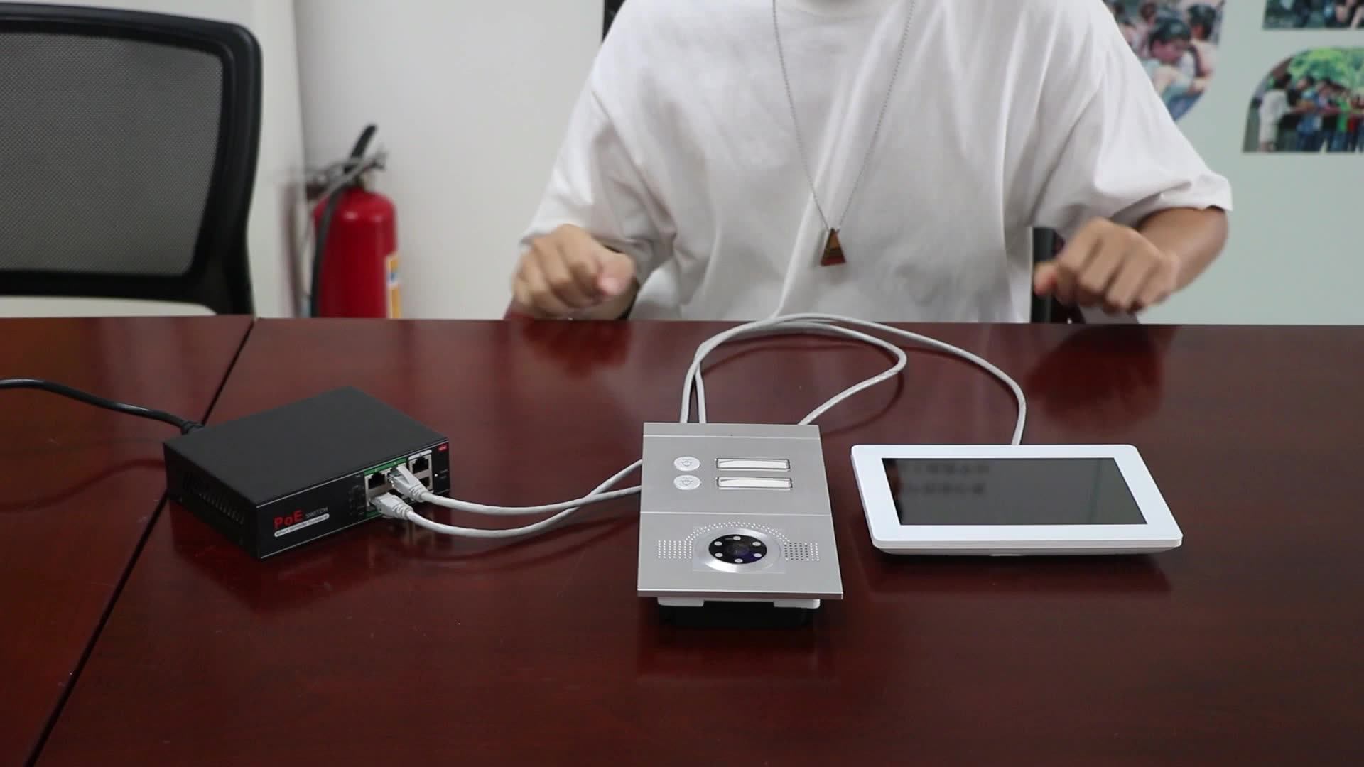 4 Apartment Audio Intercom System Poe Multi Apartment Building Wireless ...