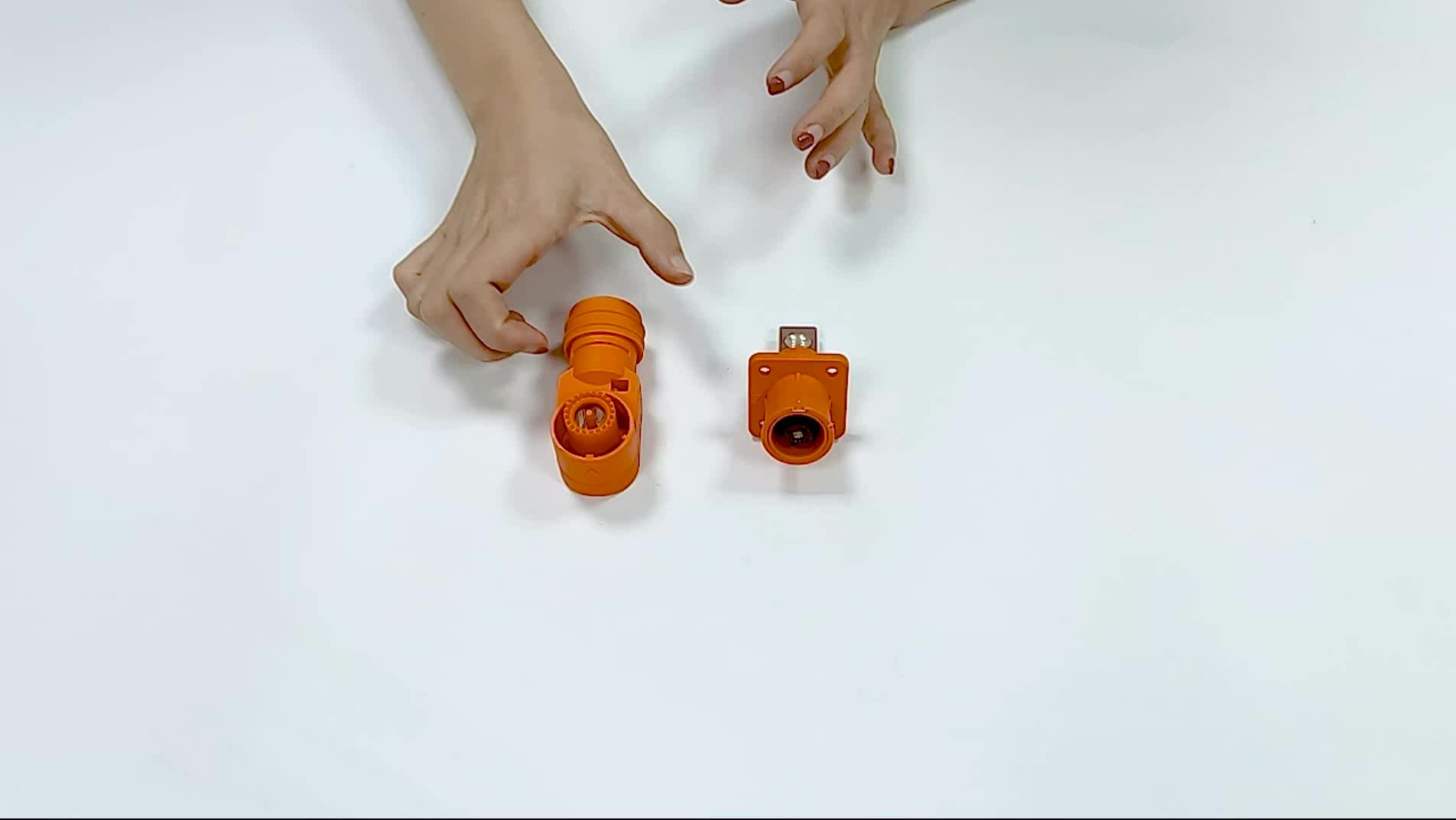 Energy Storage Battery Connector Ip67 Waterproof High Current 6mm 120a ...