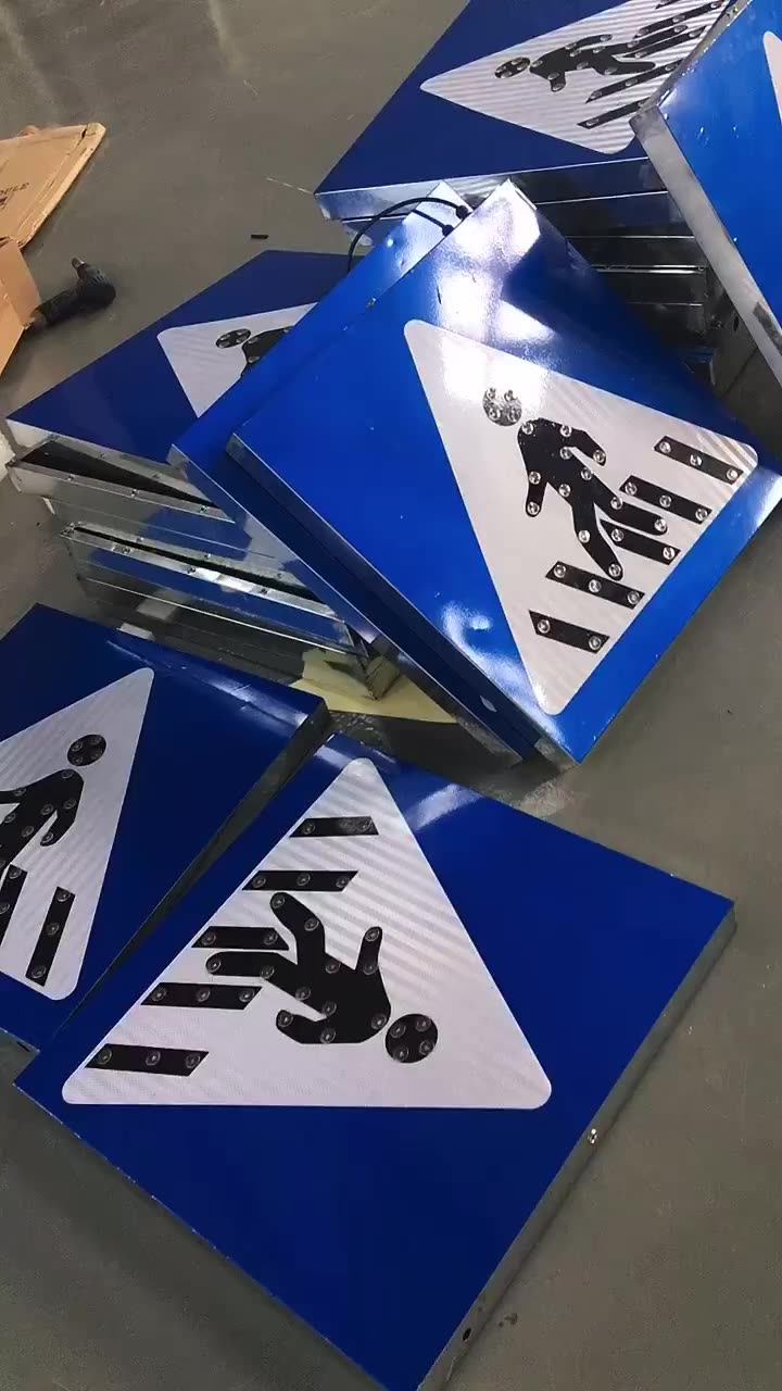 Traffic Signs Post Reflective Stop Sign Aluminum Material Stop/slow ...