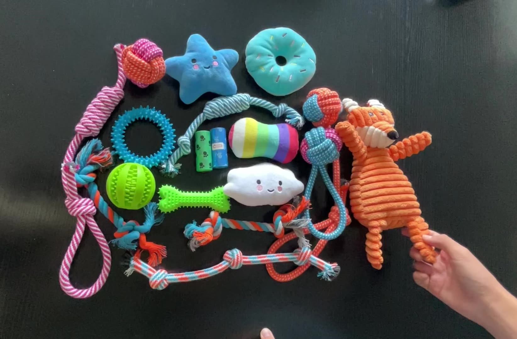 Qbellpet Custom 18 Pack Teeth Cleaning Aggressive Chew Dog Toy Set ...