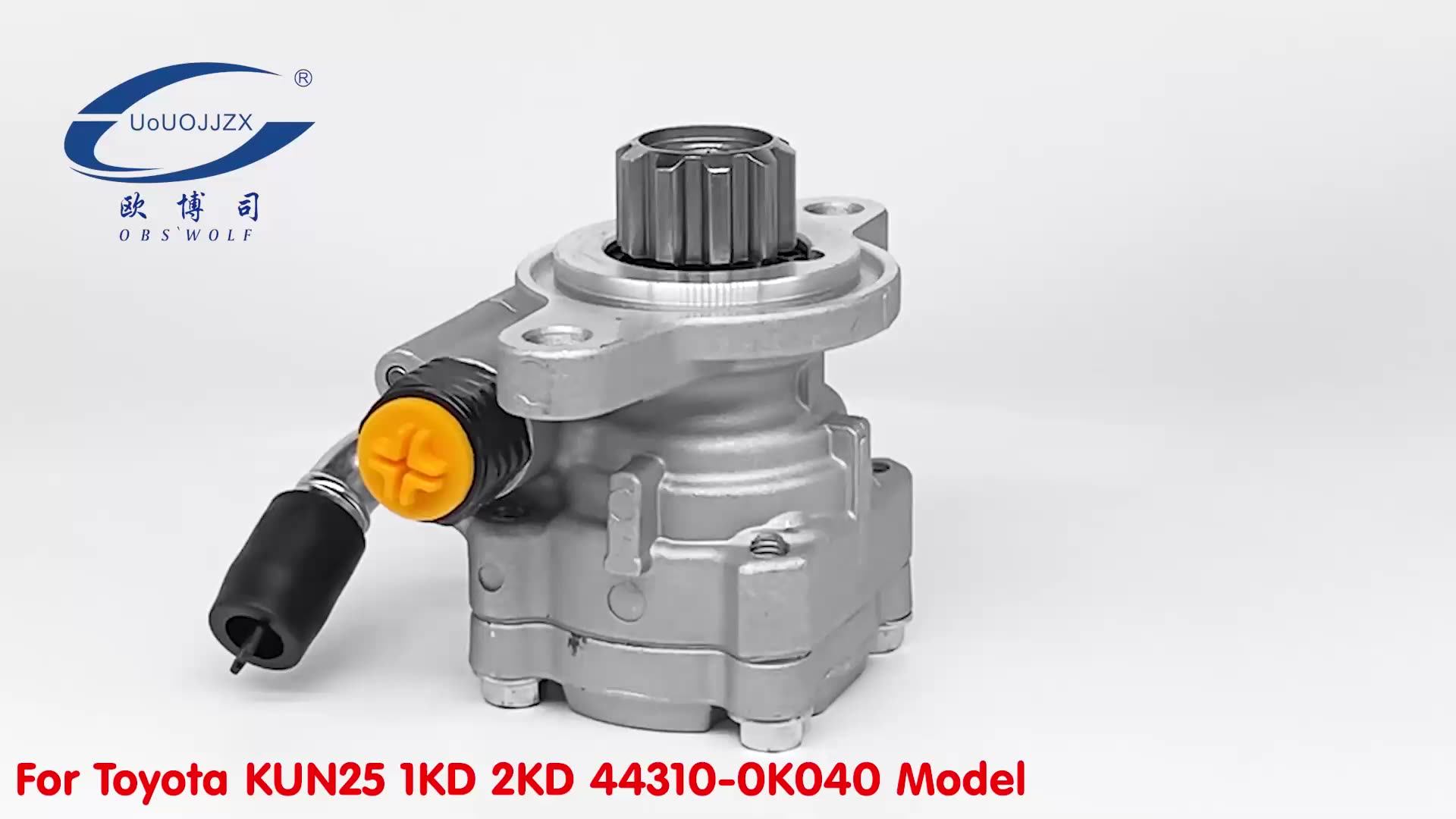 Auto Parts Power Steering Pump For Toyota Hilux (vigo) Kun25 Hiace 1kd ...