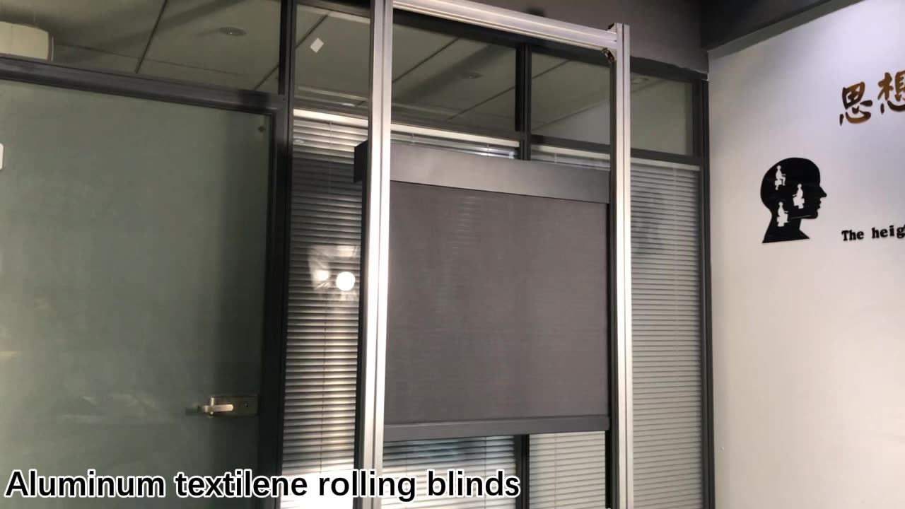 Customized Sizes Wind Blackout Motorized Zip Track Blinds Outdoor ...