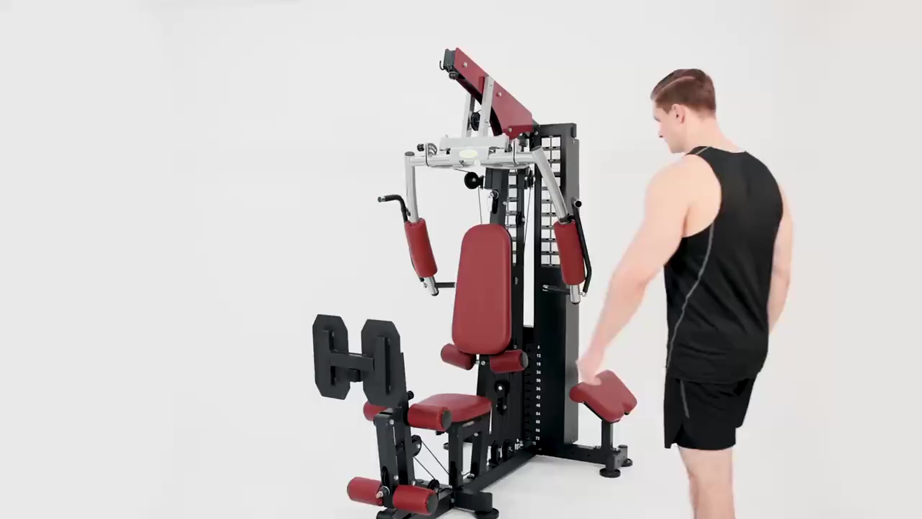 Multi Station Full Body Building Strength Integrated Equipment 4 ...