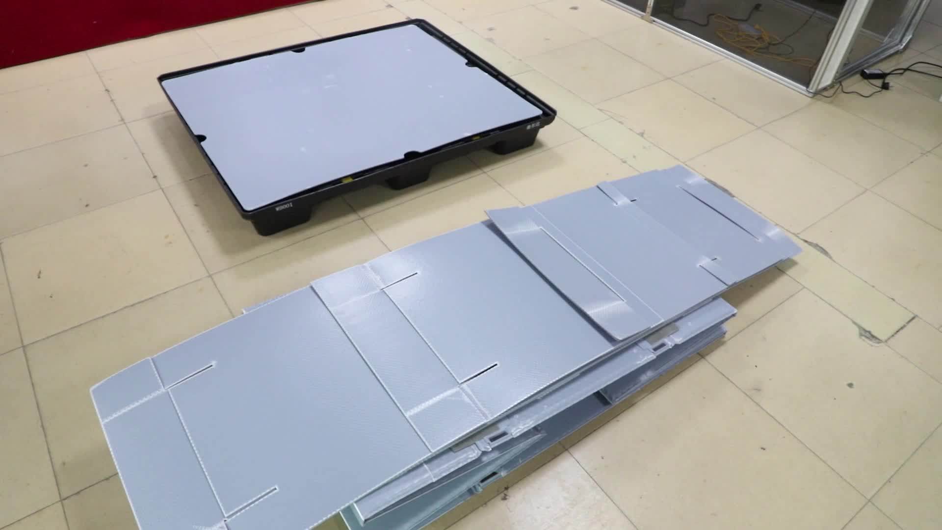 Cheap Euro Double Sides Folding Plastic Pallet Box Pallet Crate Bin For ...