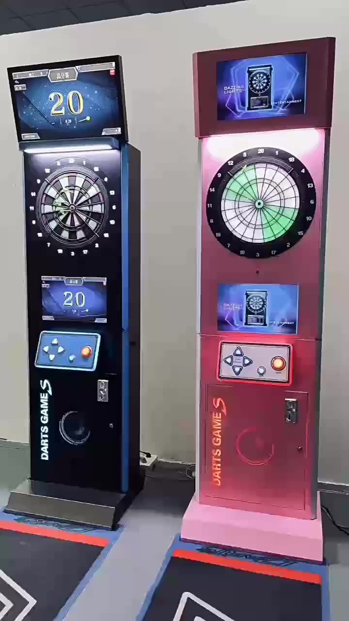 Indoor Commercial Automatic Electronic Dart Game Machine Coin Operated ...