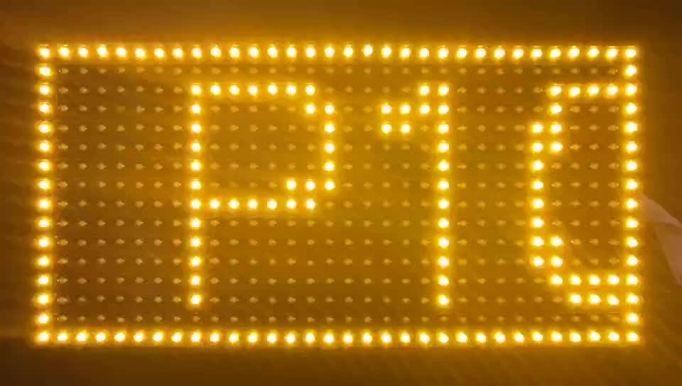 P10 Yellow Single Color Outdoor Led Display Module Message Board 320 ...