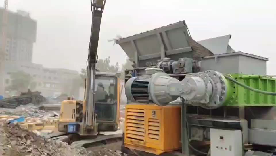 Movable Shredder With Tracks For Scrap Metals Mobile Diesel Engine ...