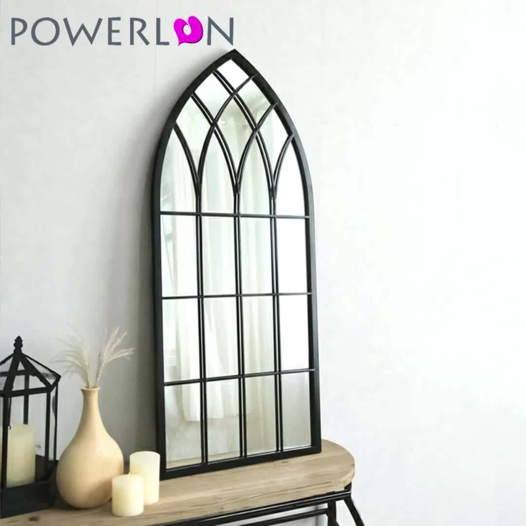Antique Classic Rustic Cathedral Gothic Arch Style Farmhouse Windowpane ...