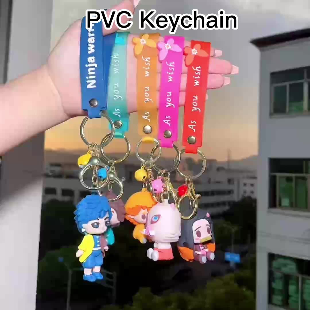 Game Genshin Impact Pvc Soft Rubber Silicon Key Chains Aether Paimon ...