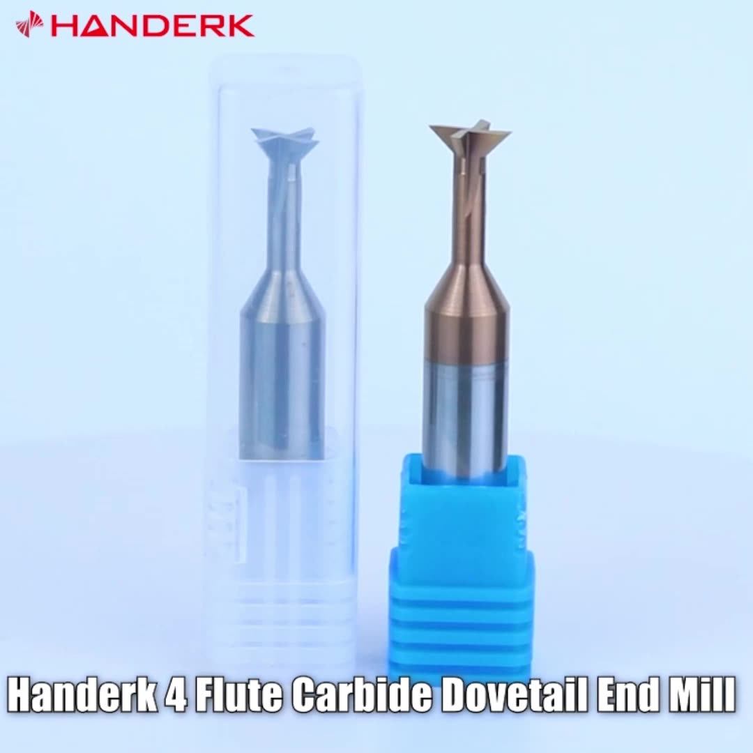 Handerk 도브테일 밀링 커터 Hrc55 4 Cnc 기계 용 플루트 카바이드 엔드밀 - Buy Dovetail 밀링 커터 ...