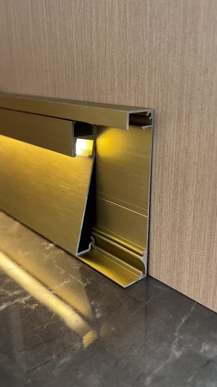 Factory Custom High Quality Aluminium Skirting Shadow Line Skirting ...