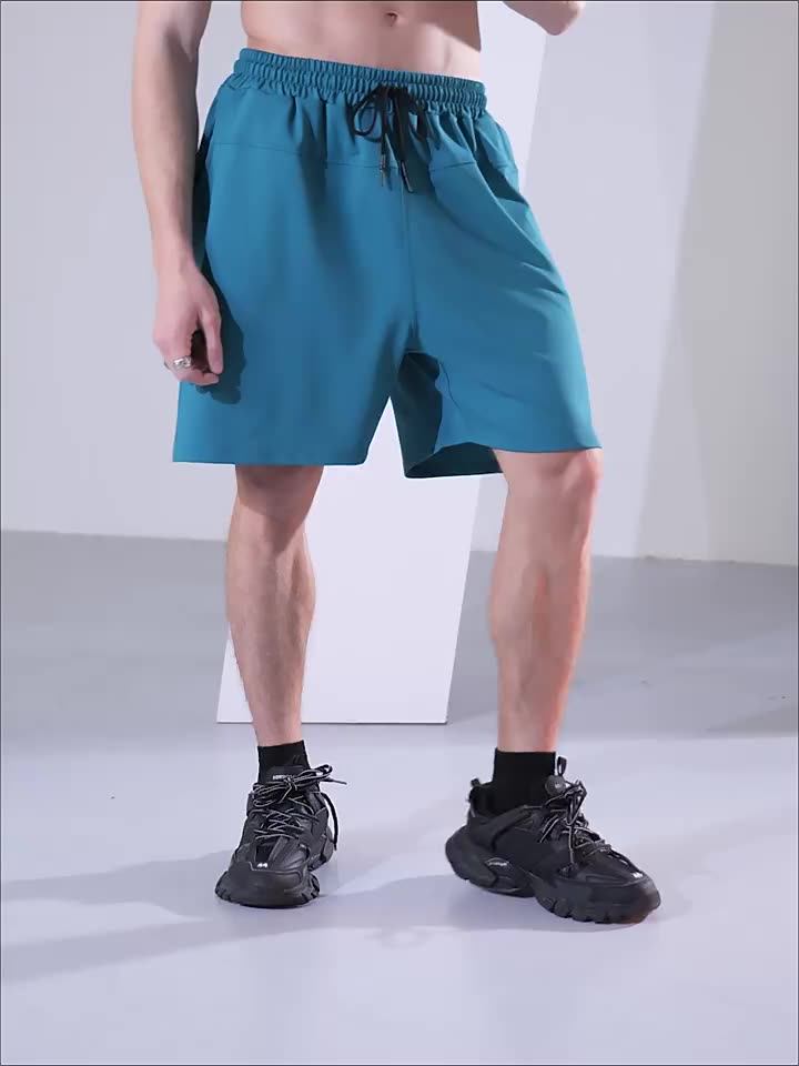 Sports Cotton Polyester Blank Solid Color Shorts Gym Custom Shorts For ...