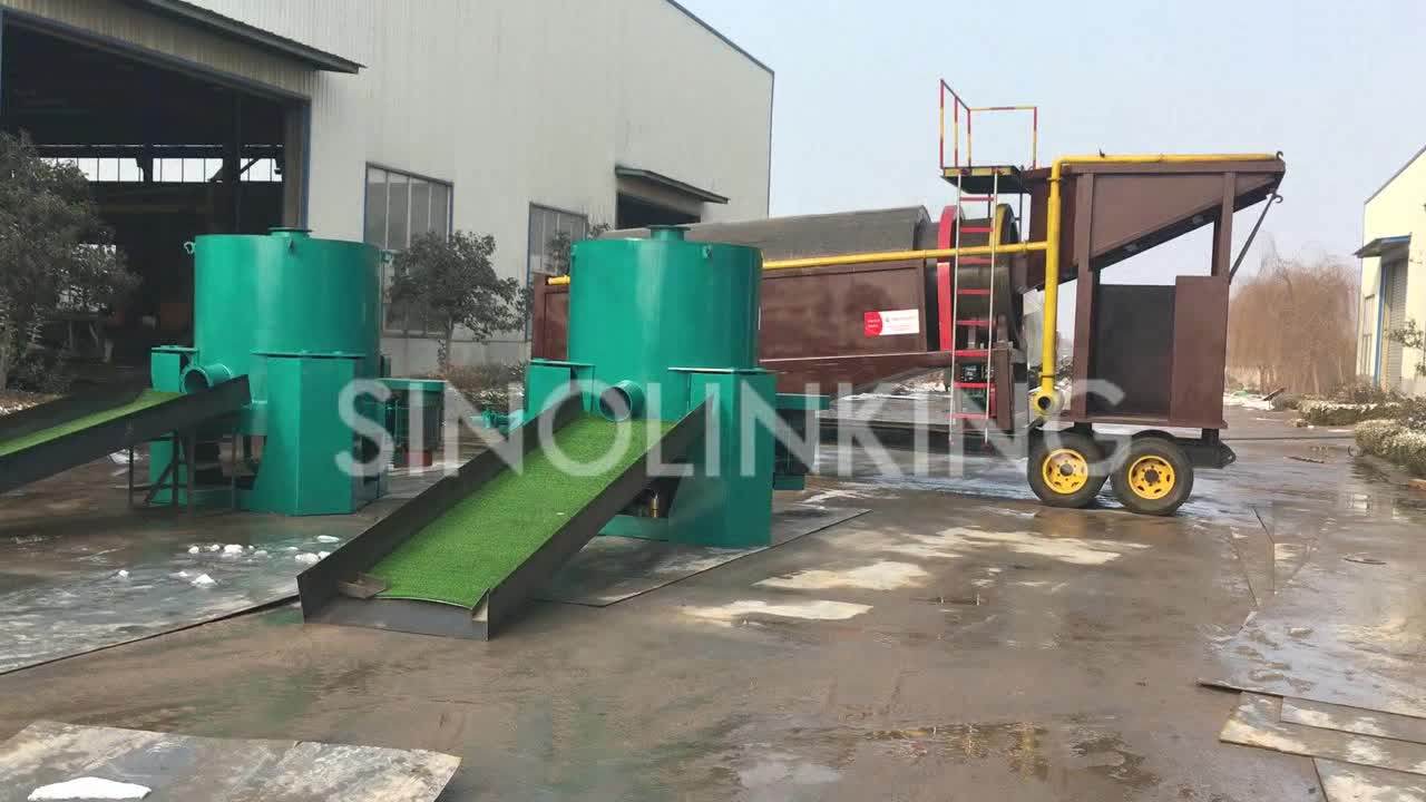 Large Capacity Gold Mining Gold Washing Machine / Gold Trommel Scrubber ...