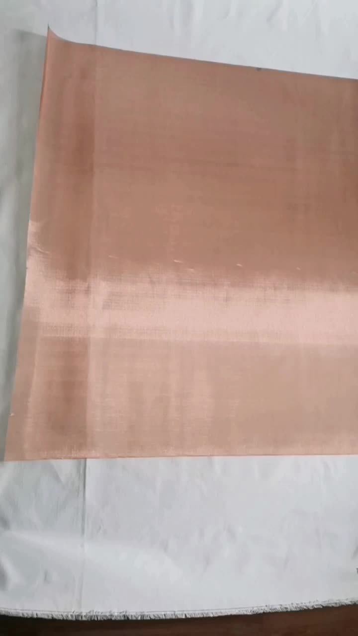 China Supplier Red Copper Infused Fabric Woven Mesh Wire Cooper Screen ...