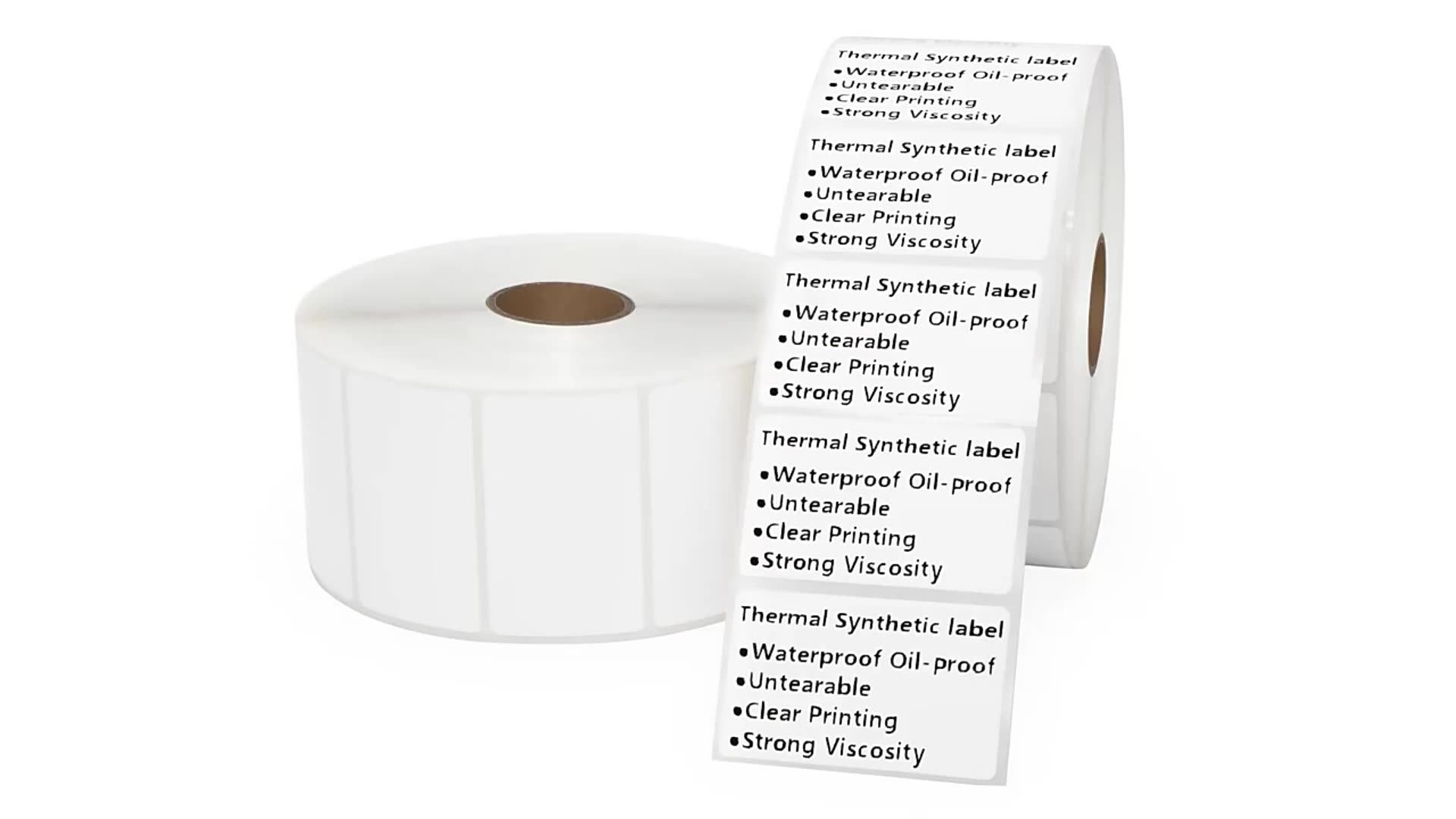 Custom Waterproof Vinyl Freezer Grade Adhesive Tear Resistance Barcode ...