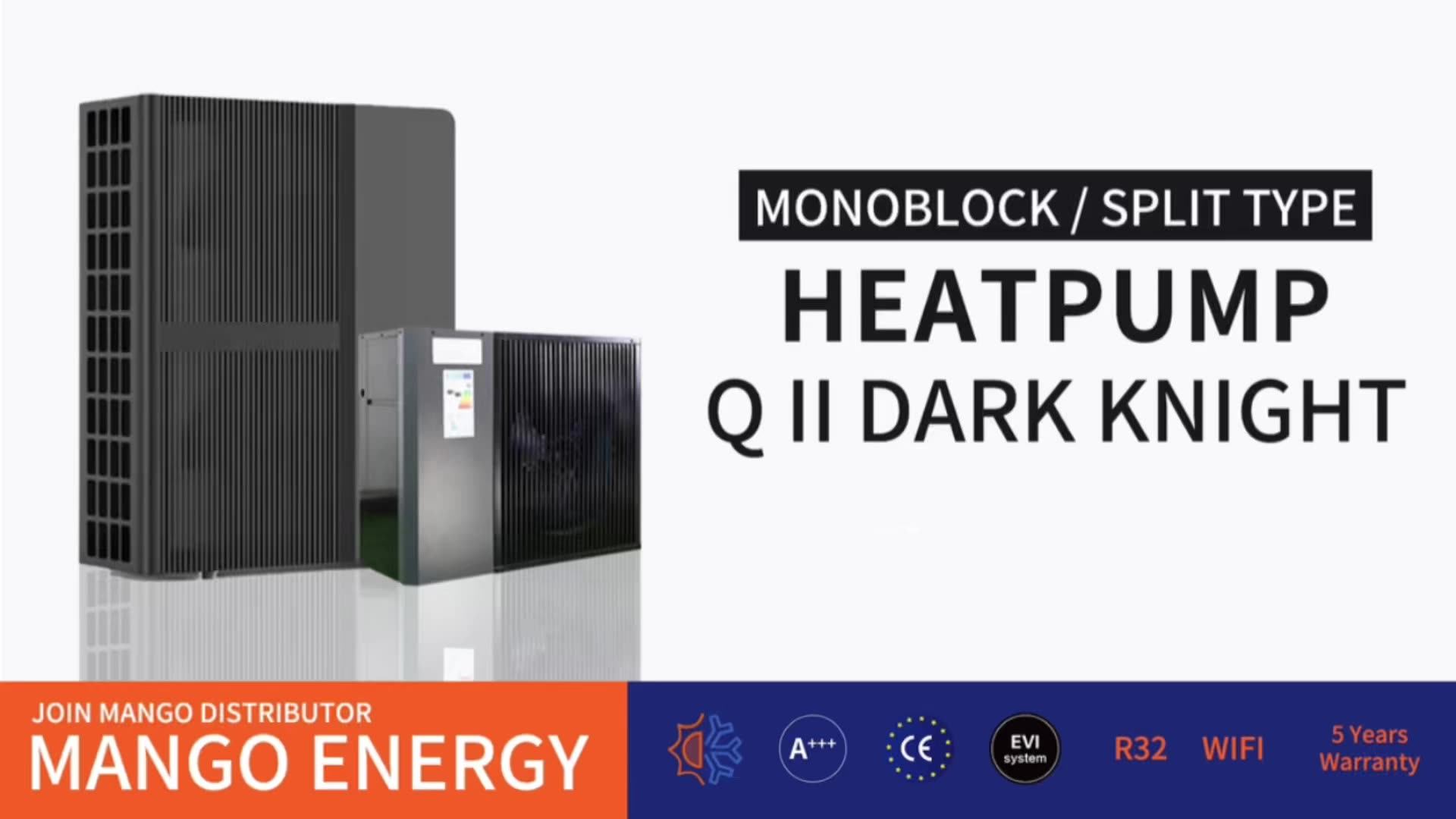 Split High Cop Inverter Heat Pump Air To Water Heatpump Heater Heating ...