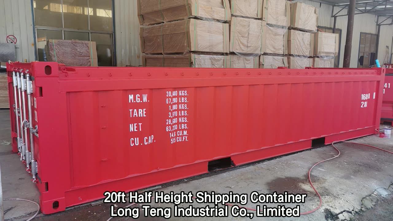 20ft Open Top Half Height Tarpaulin Cover Bulk Mining Container - Buy ...