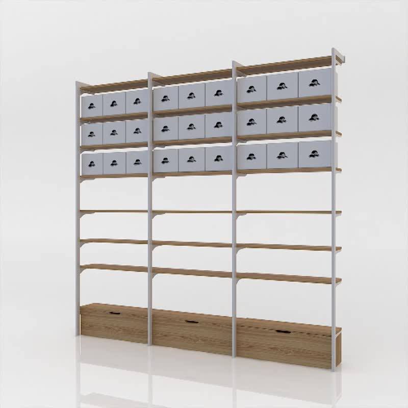 Miniso Shelf Supermarket Wooden Display Shelf For Store Shelving - Buy ...